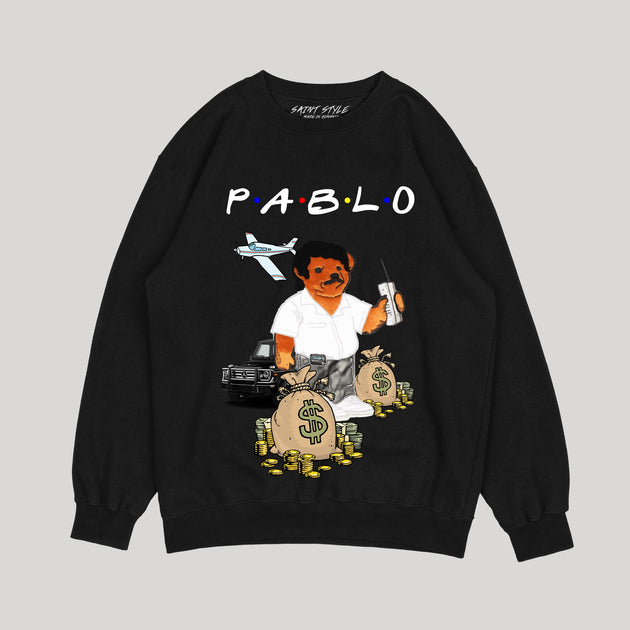Bluza PABLO FRIENDS Black – SaintStyle.ro
